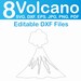 Volcano Svg, Volcano Clipart, Lava Svg Files for Cricut, SVG Silhouette ...