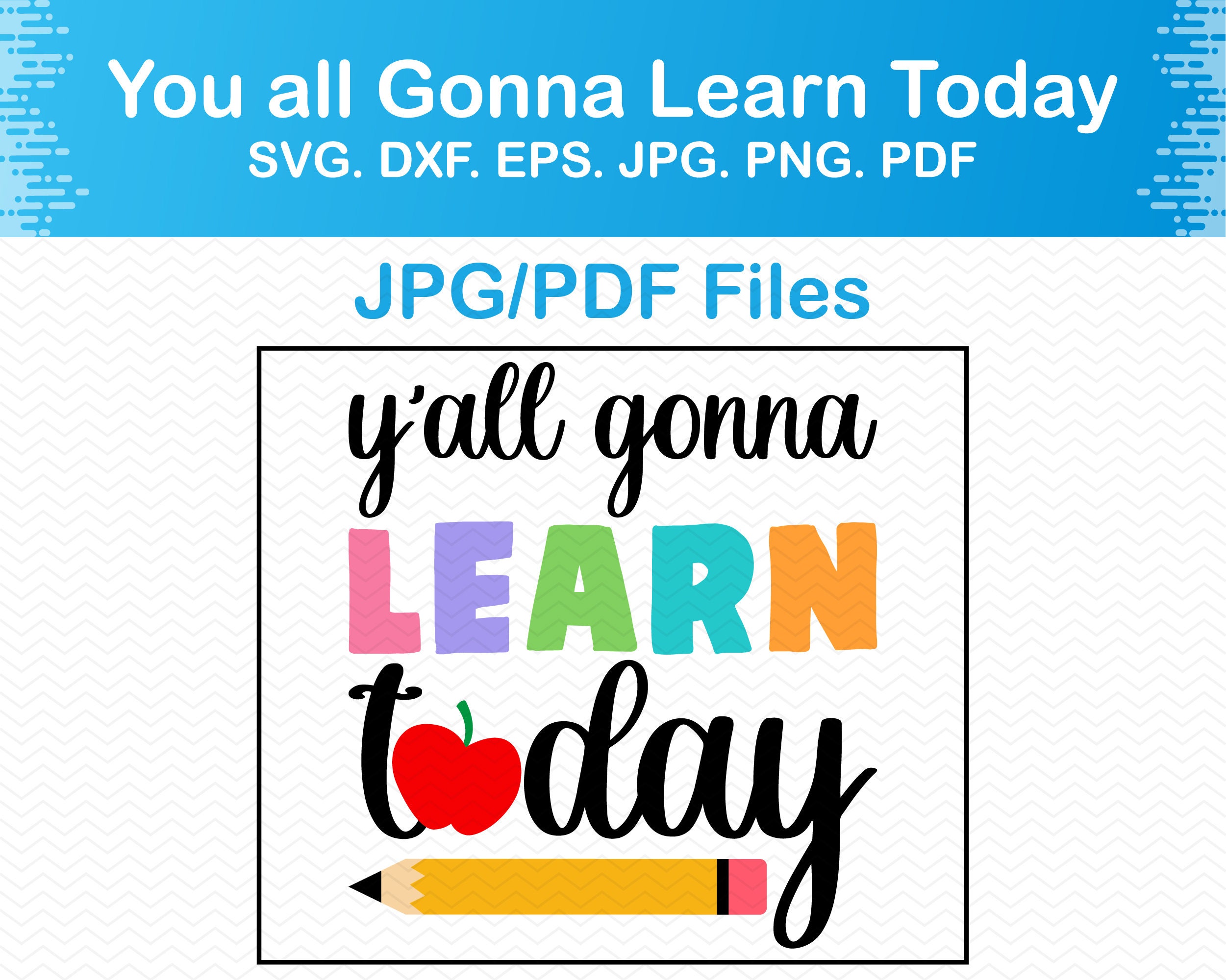 You All Gonna Learn Today Svg School Svg Teacher Svg | Etsy