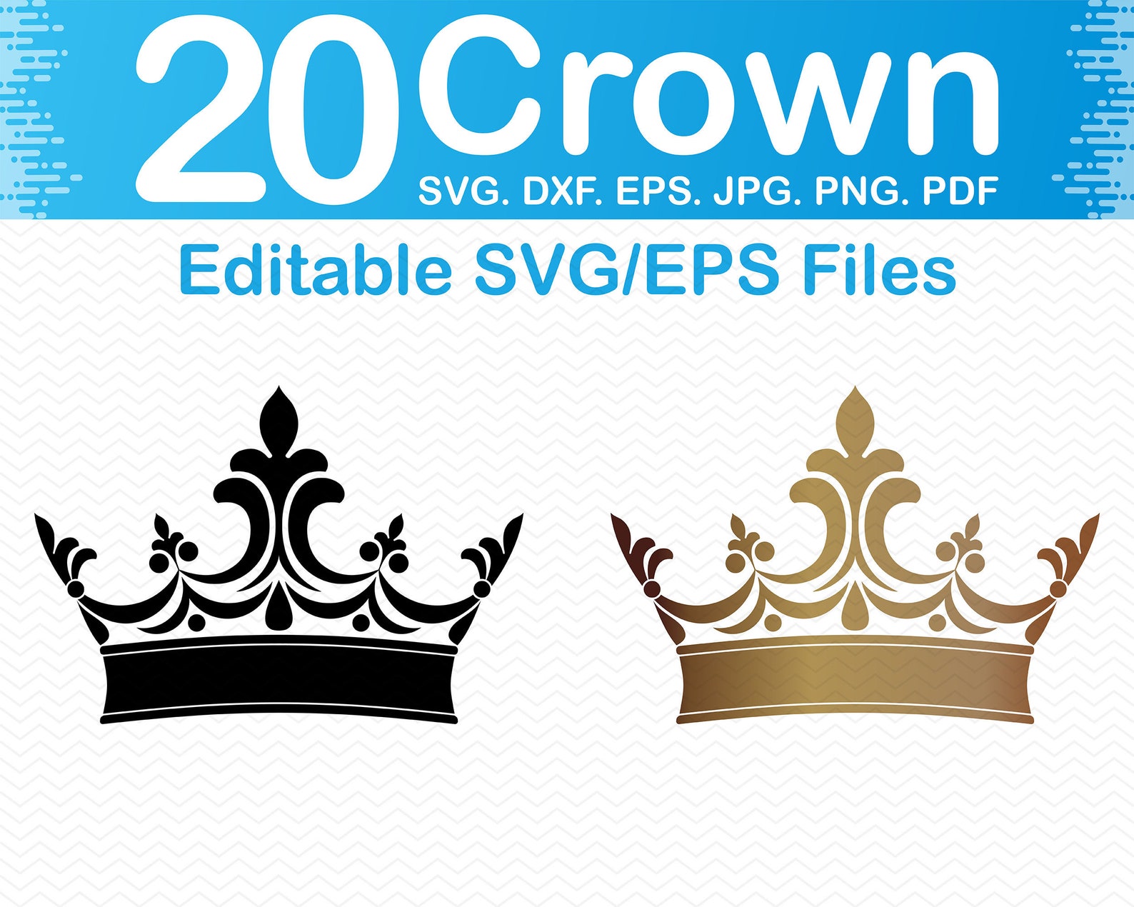 Crown svg files for cricut Crown royal svg Princess crown | Etsy