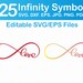 Infinity Svg Files for Cricut, Infinity Symbol Svg Files for Silhouette ...