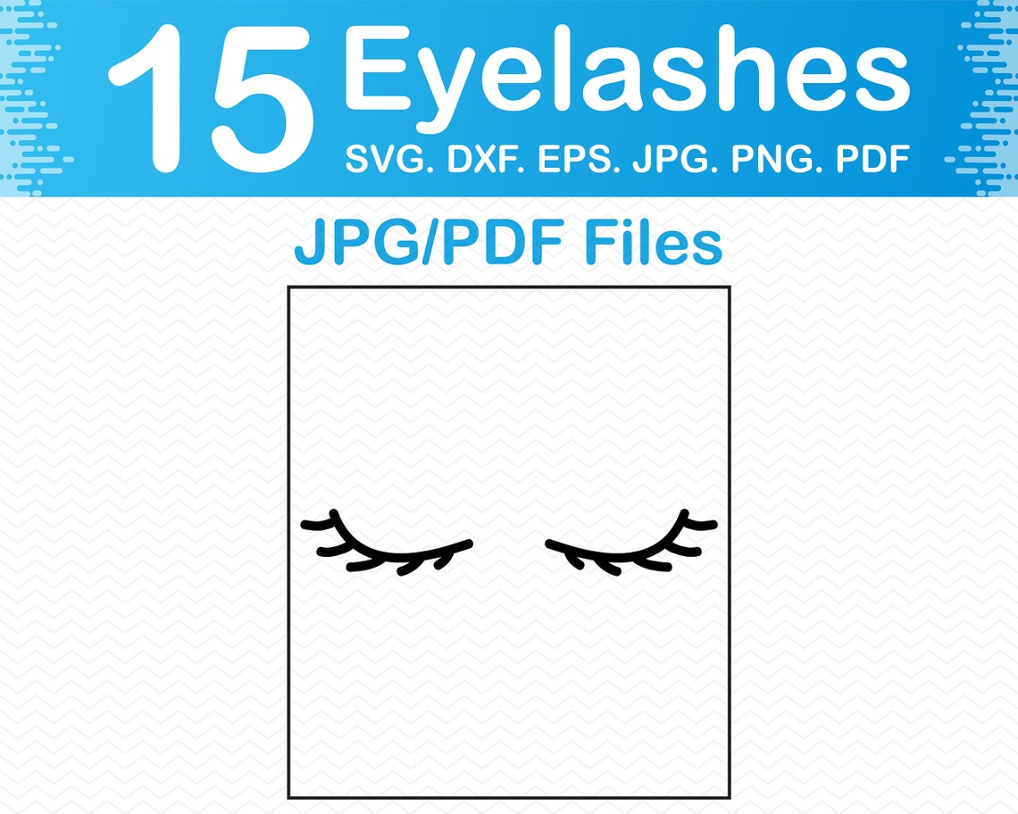 Eyelashes Svg Eyelashes Svg Files for Cricut Eyelash Dxf - Etsy