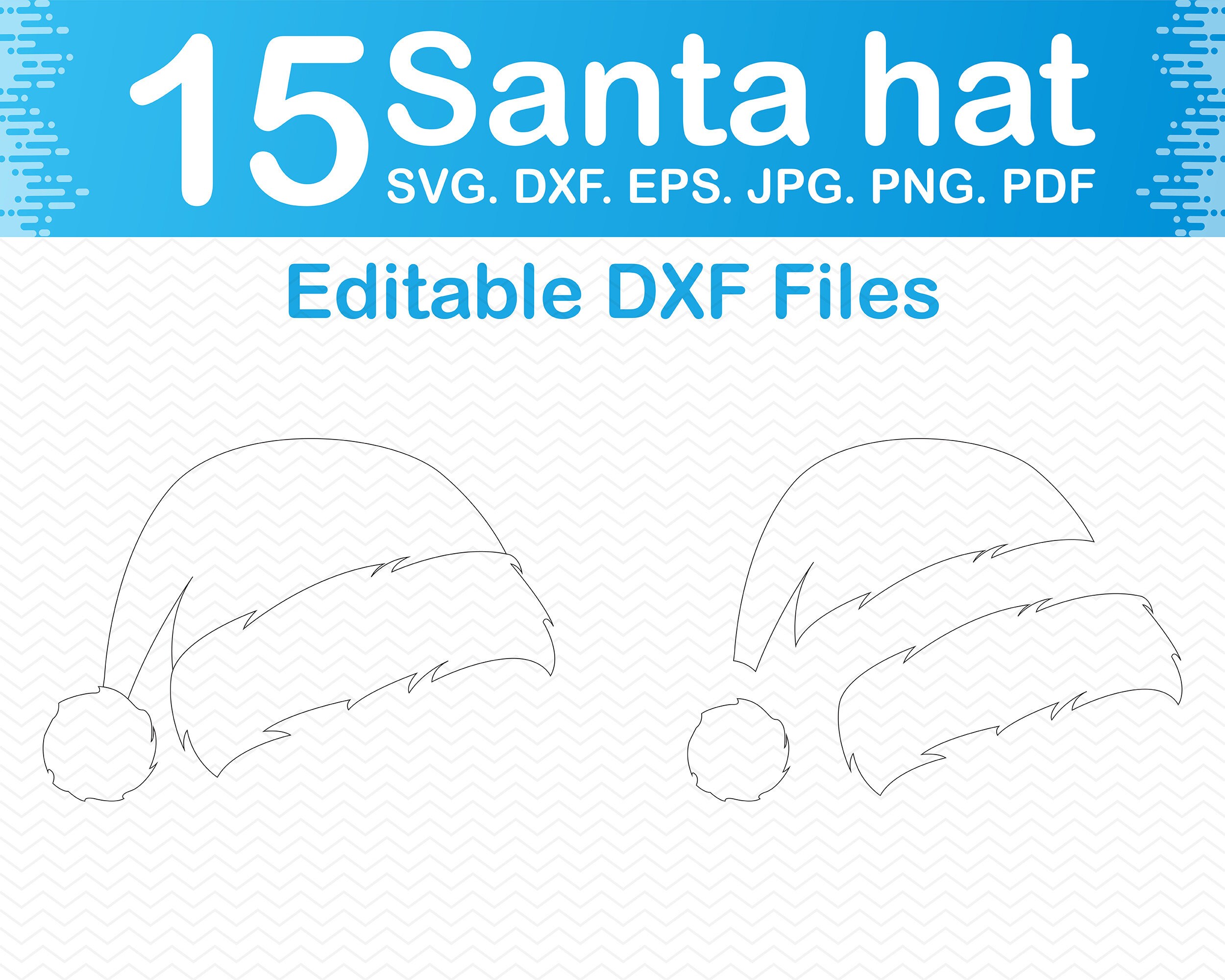Santa Hat Svg Merry Christmas Svg Files Christmas Svg - Etsy