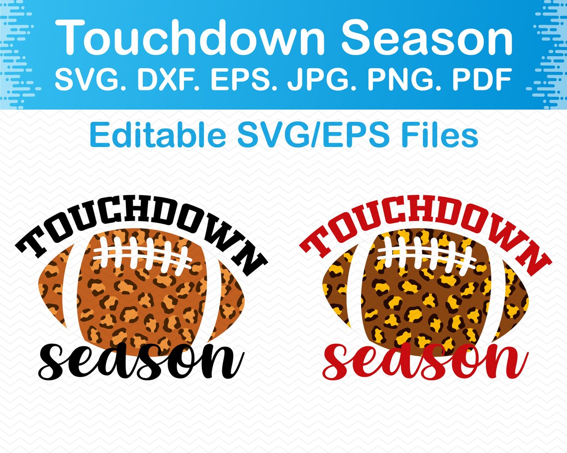 Touchdown Season Svg Football Svg Football Mom Svg Football | Etsy