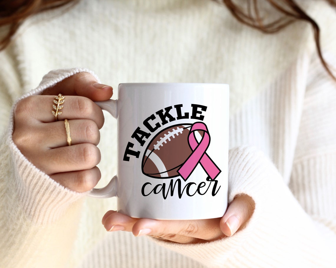 Tackle Cancer Svg Breastcancer Svg Football Svg Cancer - Etsy