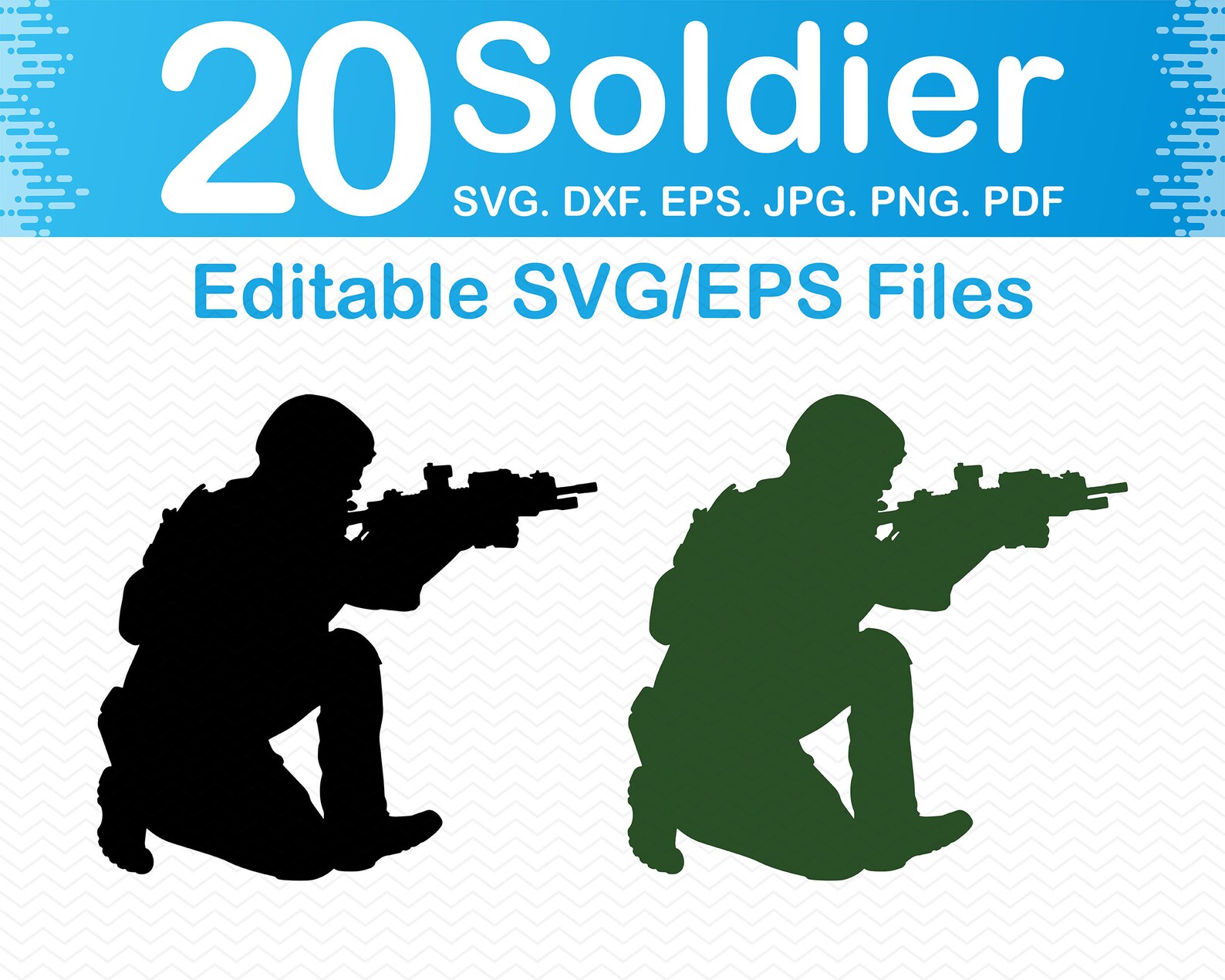 Soldier Svg Military Svg Files for Cricut Army Svg Veteran - Etsy