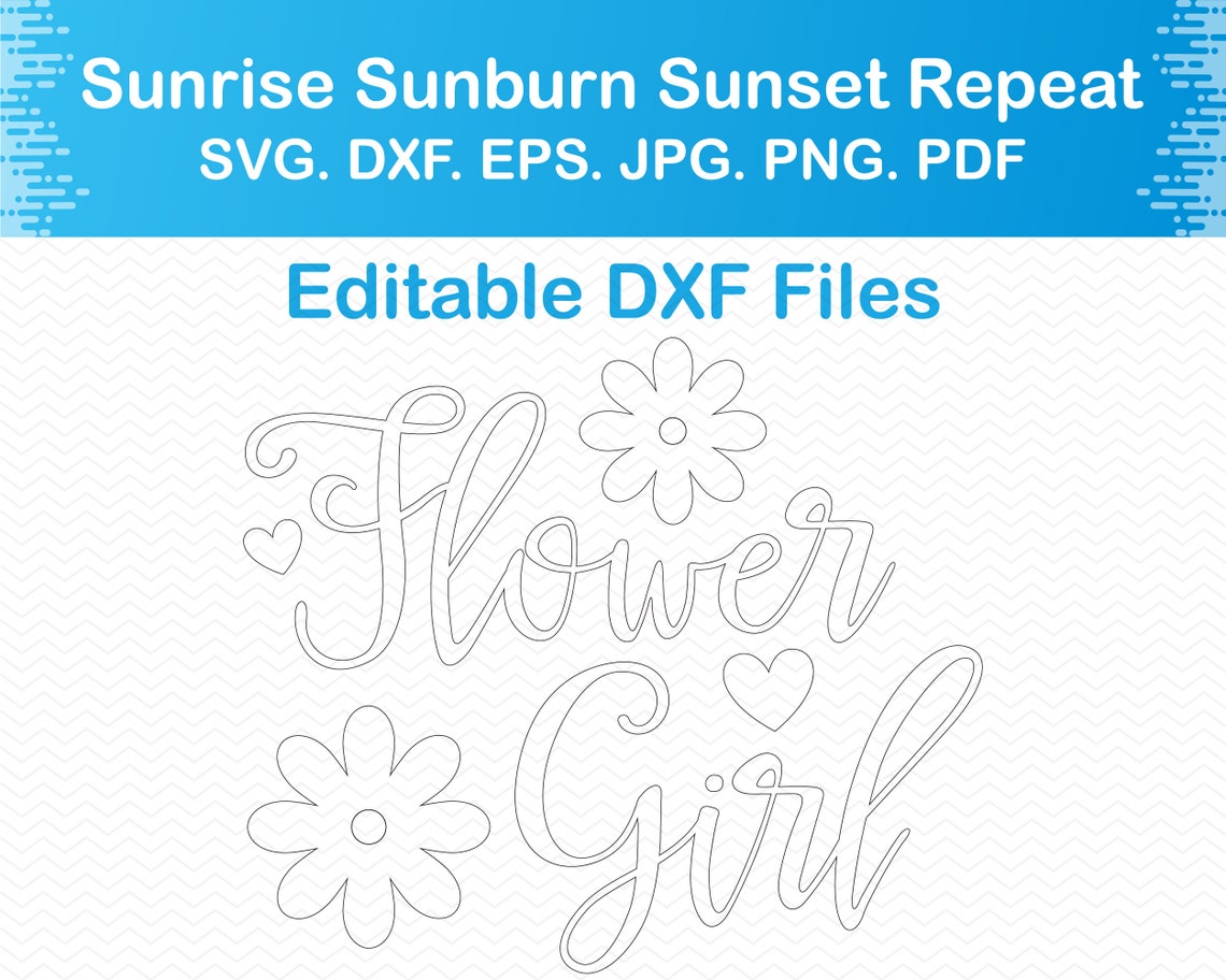 Flower girl svg Wedding svg Bride svg Bridal party svg | Etsy