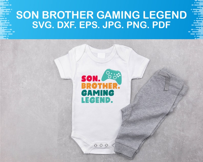 Son Brother Gaming Legend Svg Gamer Svg Gaming Svg Video | Etsy
