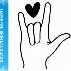 I Love You Sign Language Svg, Valentine Svg, Valentines Day Svg ...