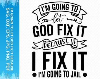 God Fix Svg - Etsy