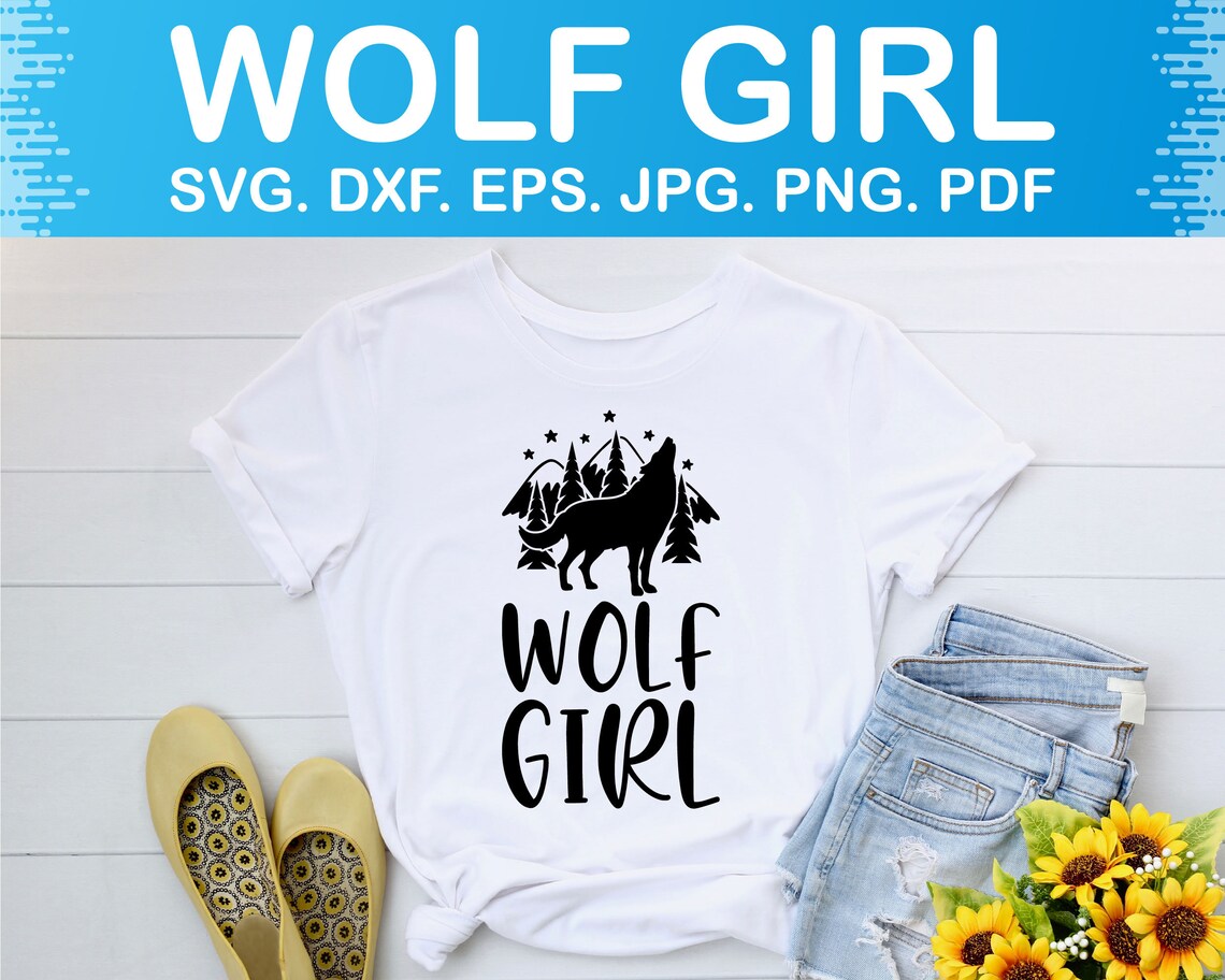 Wolf Girl Svg Wolf Svg Wolves Svg Wolf Clipart Wolf Png | Etsy