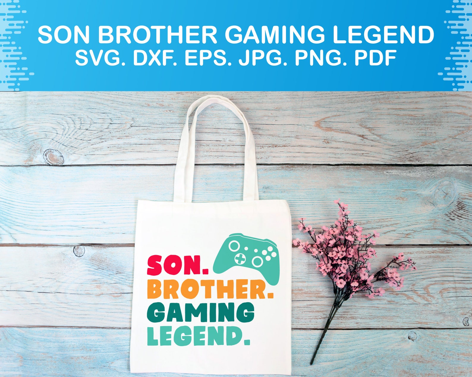 Son Brother Gaming Legend Svg Gamer Svg Gaming Svg Video | Etsy