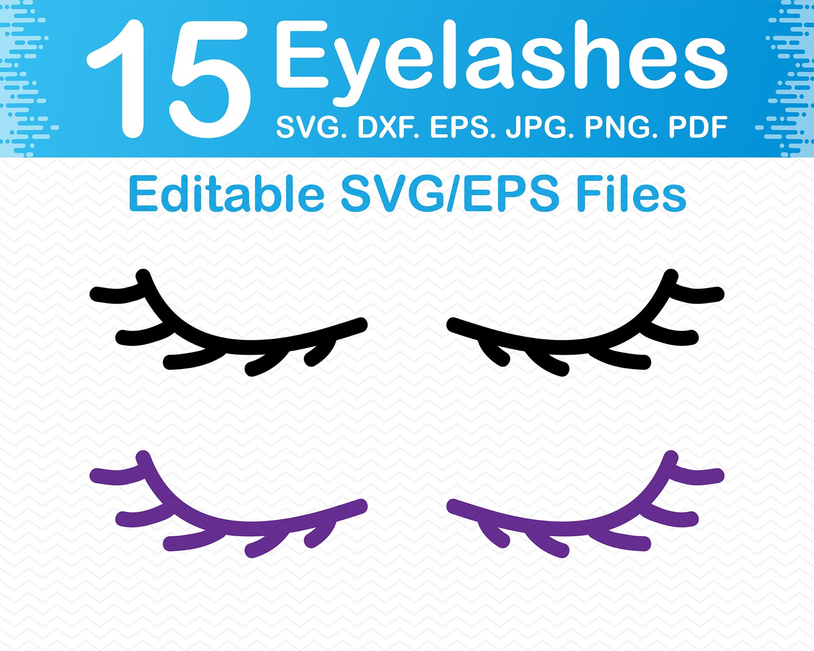 Eyelashes Svg Eyelashes Svg Files for Cricut Eyelash Dxf - Etsy