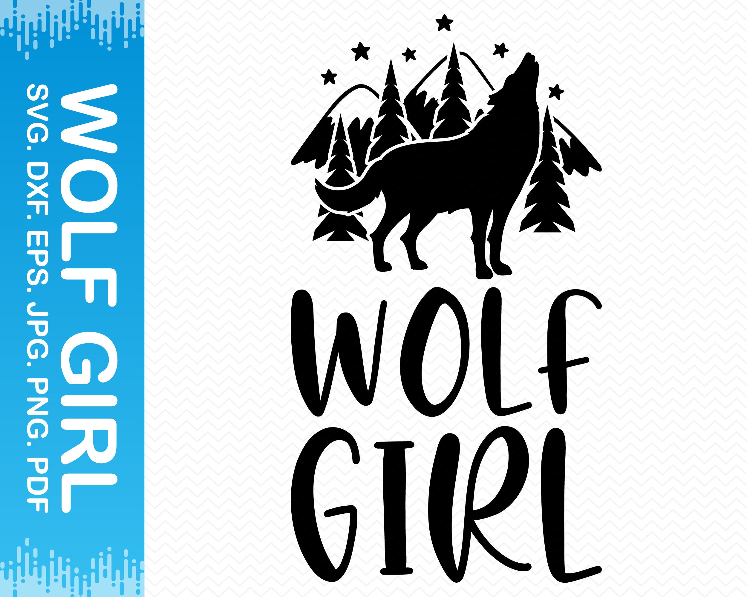 Wolf Girl Svg Wolf Svg Wolves Svg Wolf Clipart Wolf Png | Etsy