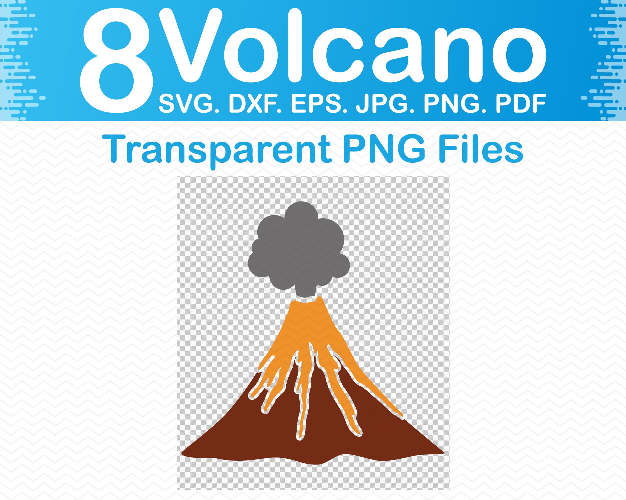 Volcano Svg Volcano Clipart Lava Svg Files for Cricut SVG | Etsy