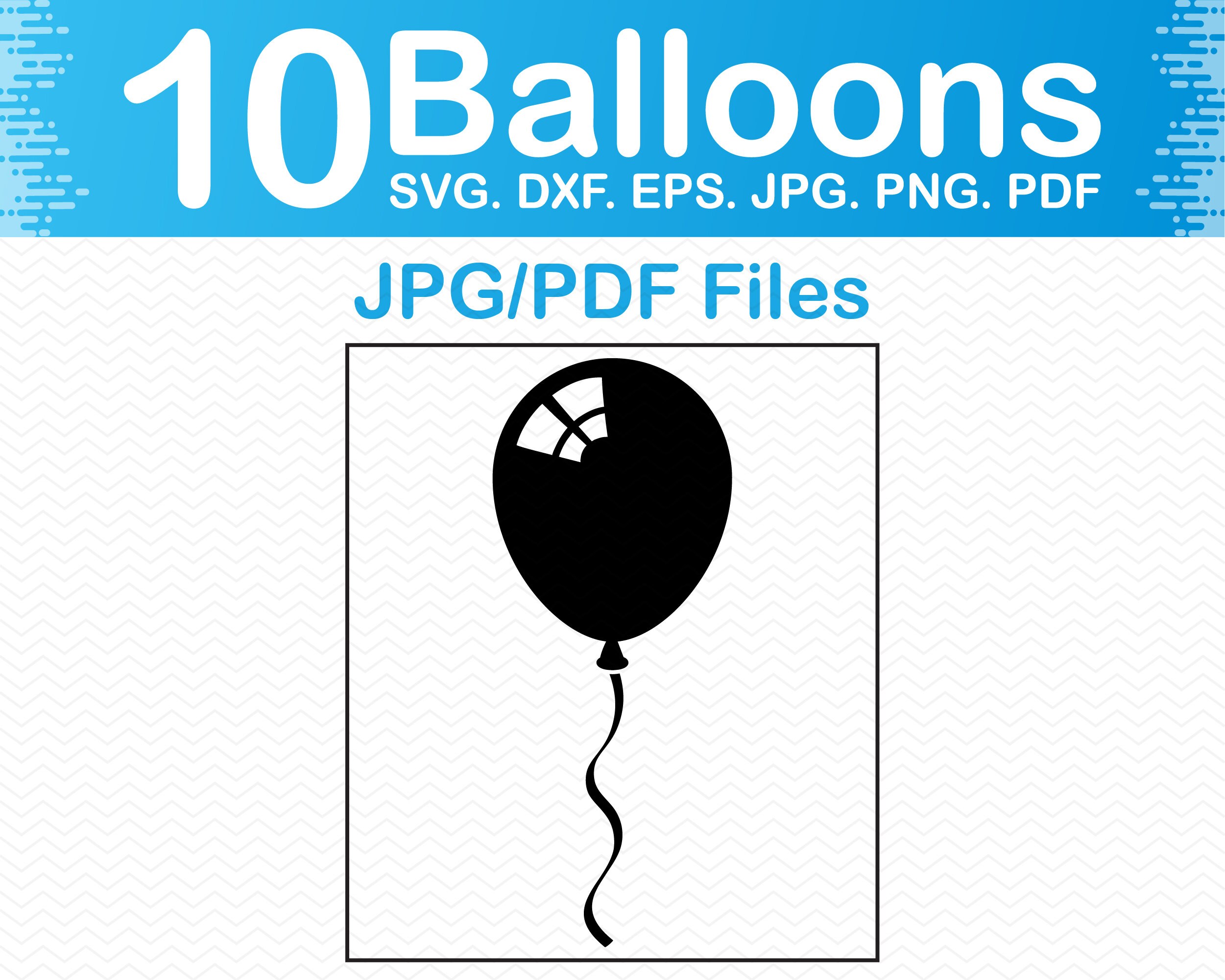 Balloon Svg Balloons Svg Birthday Balloon Svg Files for | Etsy