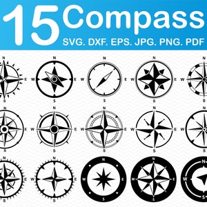 Compass Svg Files, Nautical Svg, Svg Cut Files Compass, Svg Files for ...