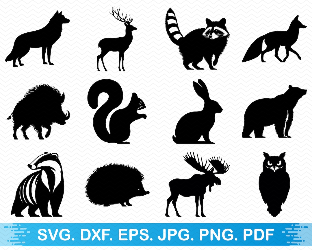 Forest Animals Svg, Woodland Animals Svg, Fox Svg Deer Svg, Bear Svg ...