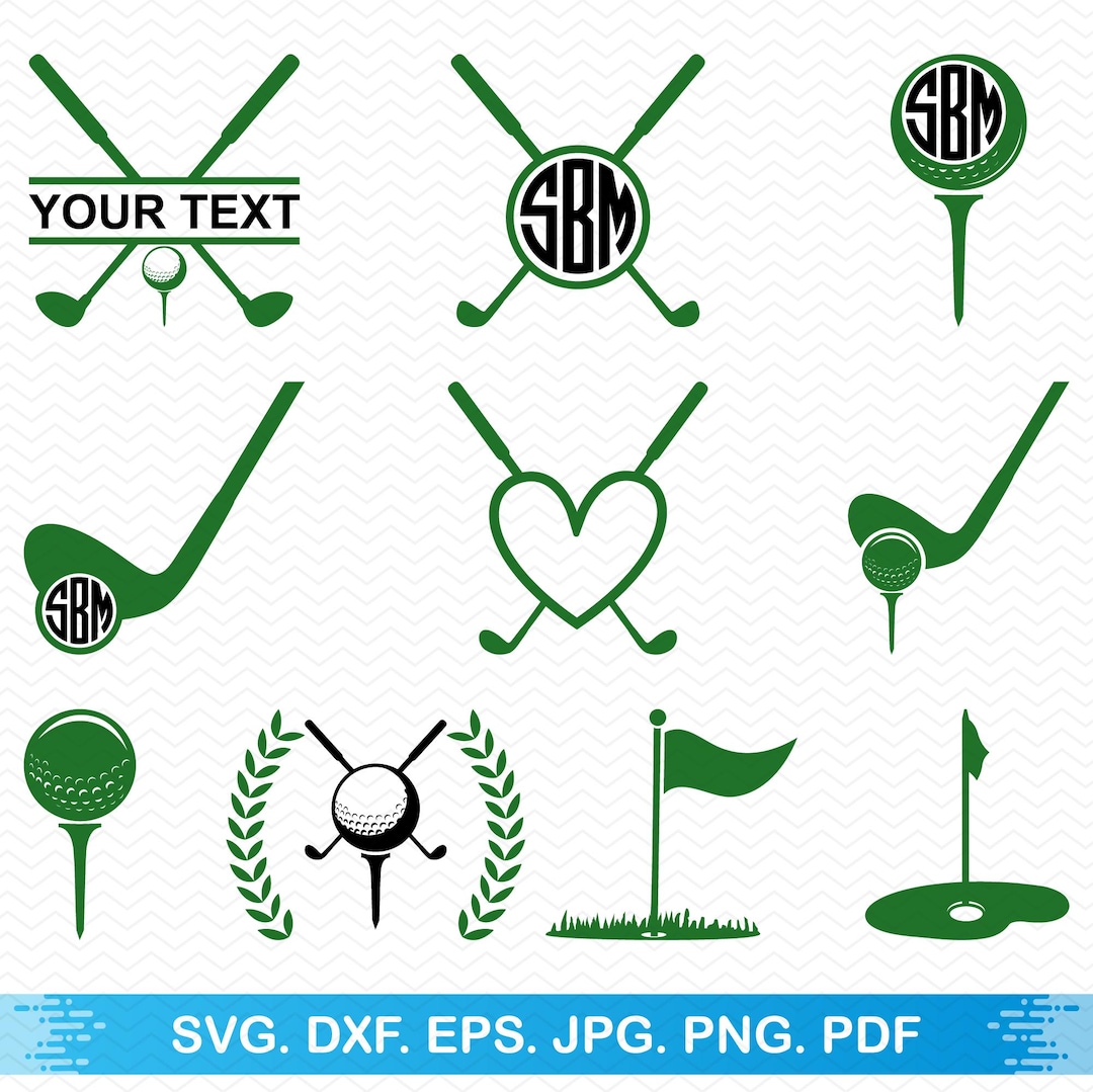 Golf Svg, Golfing Svg, Golf Clipart, Golf Png Files, Golf Monogram Svg ...