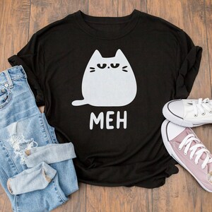 Meh Cat Svg, Cat Svg Cat Png, Black Cat Svg, Kitten Svg, Cat Clipart ...