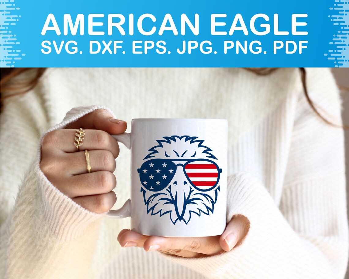 American Eagle Svg 4th of July Svg American Flag Svg Fourth - Etsy