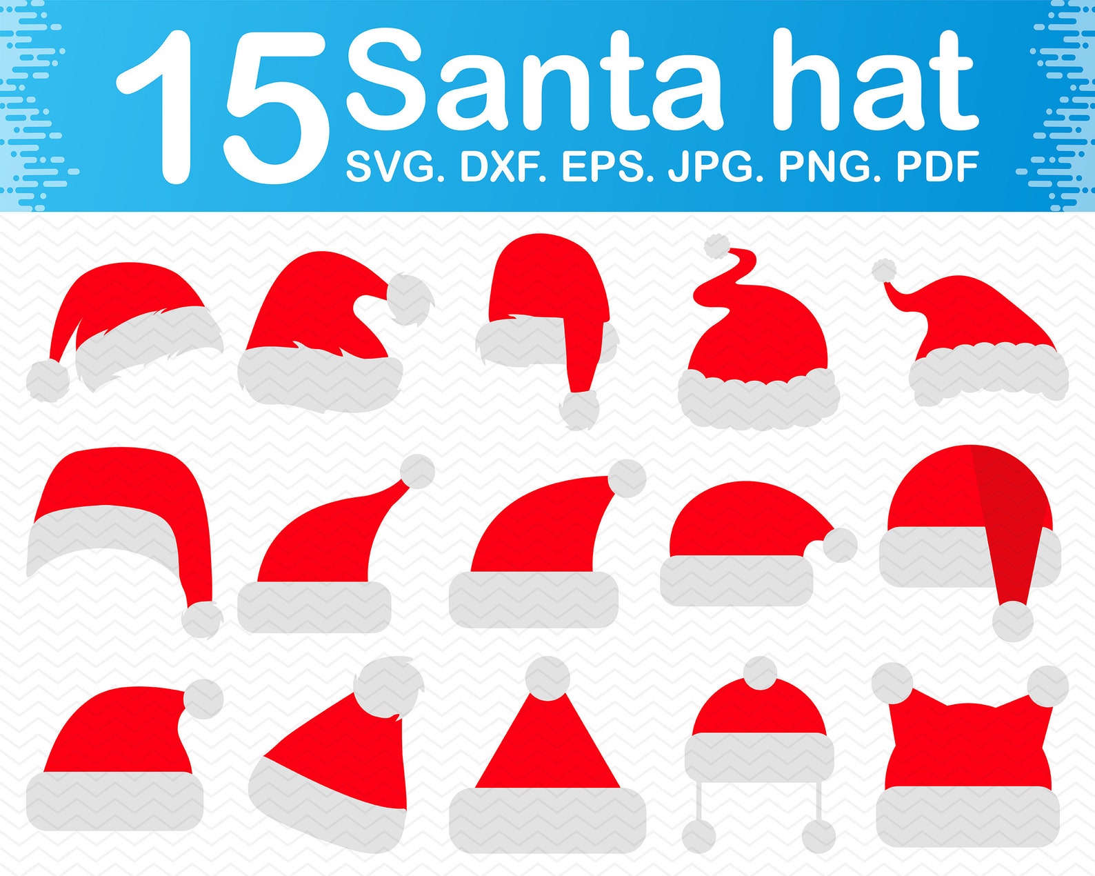 Santa Hat Svg Merry Christmas Svg Files Christmas Svg - Etsy