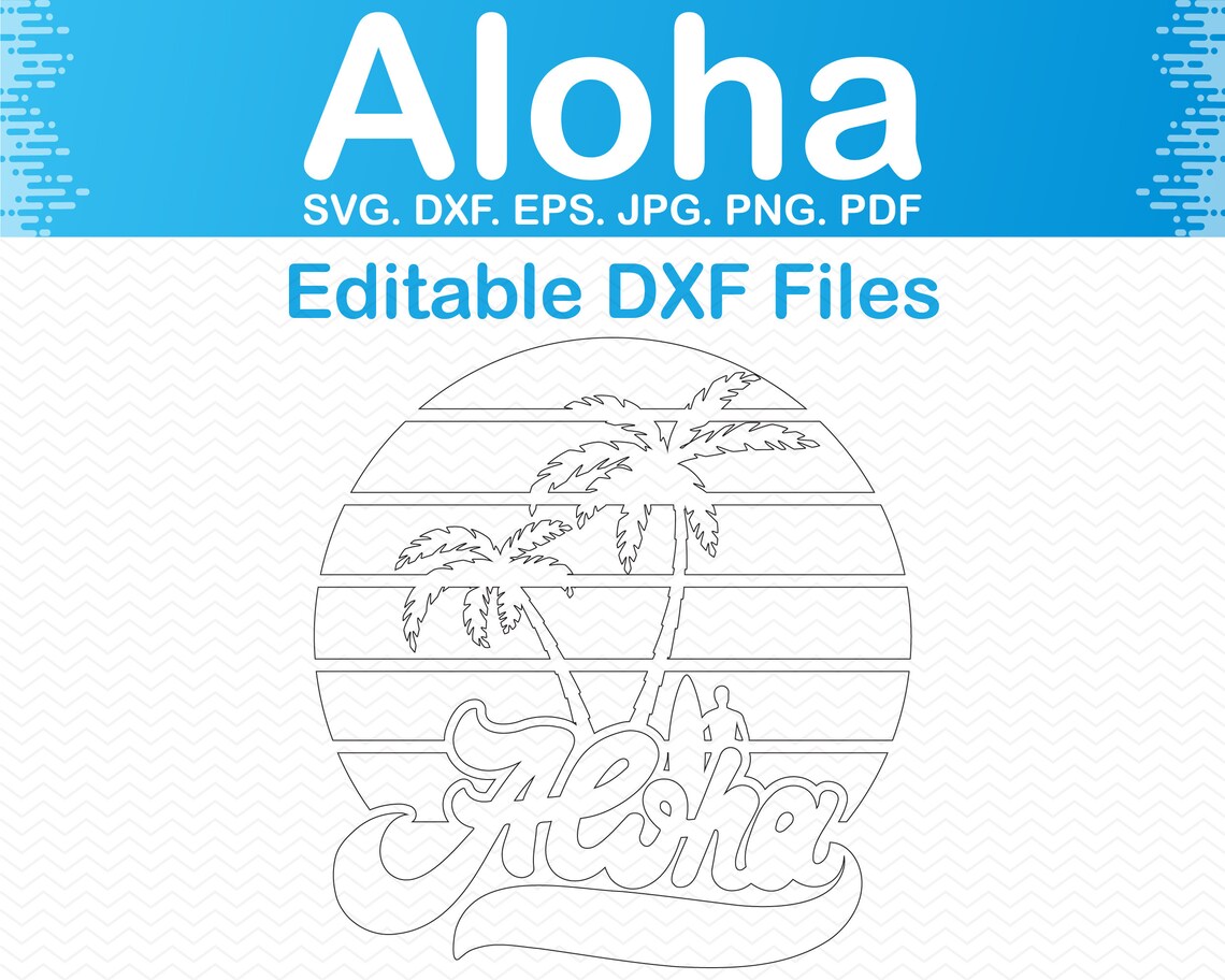Aloha svg Hawaii svg Retro svg Holiday svg Summer svg | Etsy