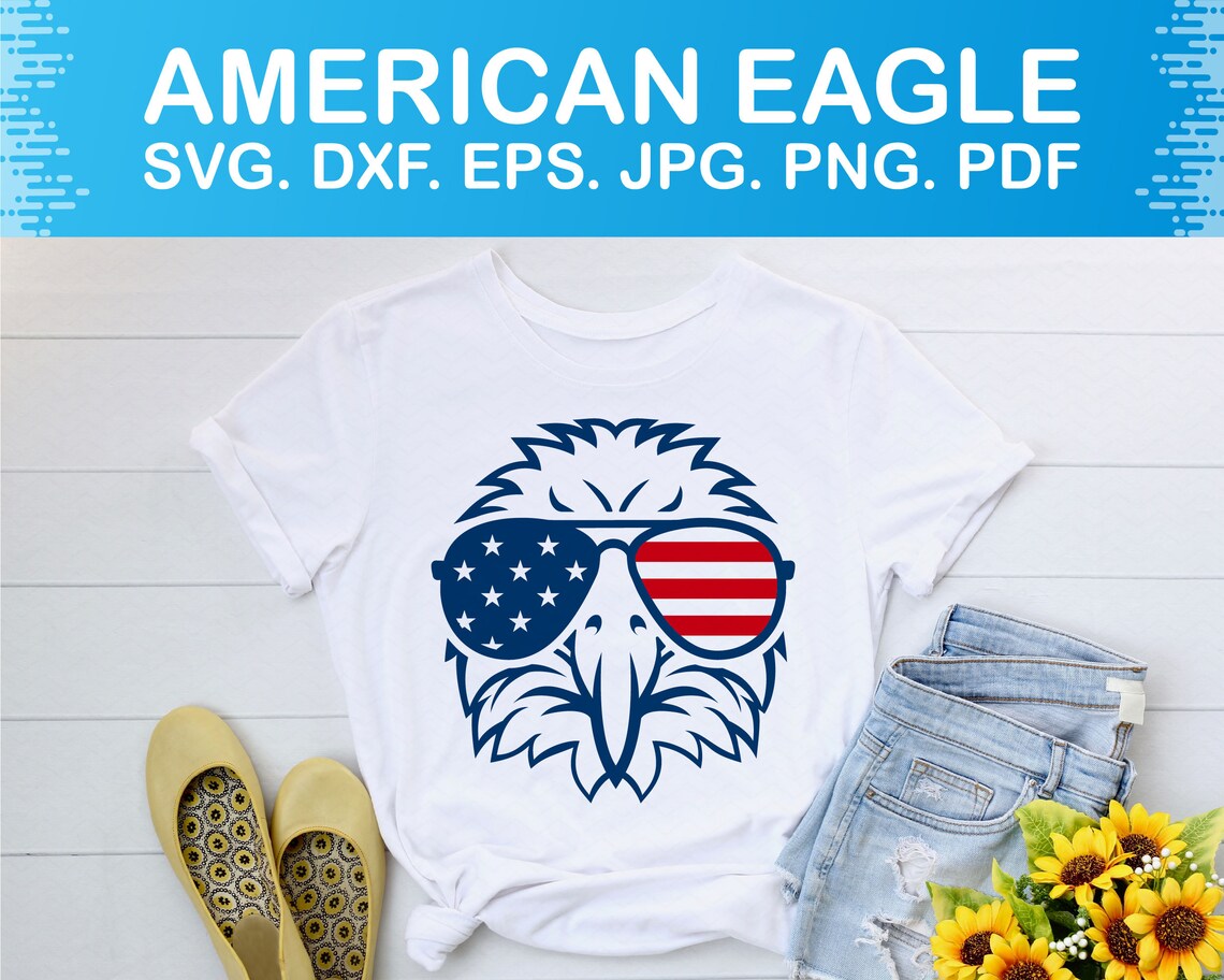 American Eagle Svg 4th of July Svg American Flag Svg Fourth - Etsy