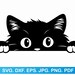 Cat Peeking Svg, Cat Svg Black Cat Svg, Cat Png Kitten Svg, Cat Clipart ...