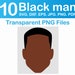 Black Man Svg, Black Men Svg, Black Male Svg, Afro SVG, African ...