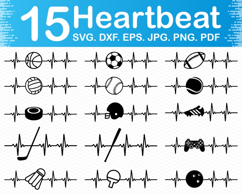 Heartbeat Svg Heart Beat Svg Ekg Svg Files for Cricut - Etsy