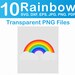Rainbow Svg Files for Cricut, Rainbow Png Files, Rainbow Clipart ...