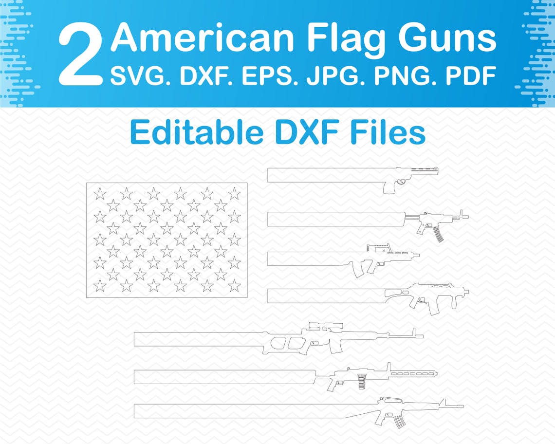 Gun flag svg American flag svg Guns svg Gun svg Rifle flag | Etsy