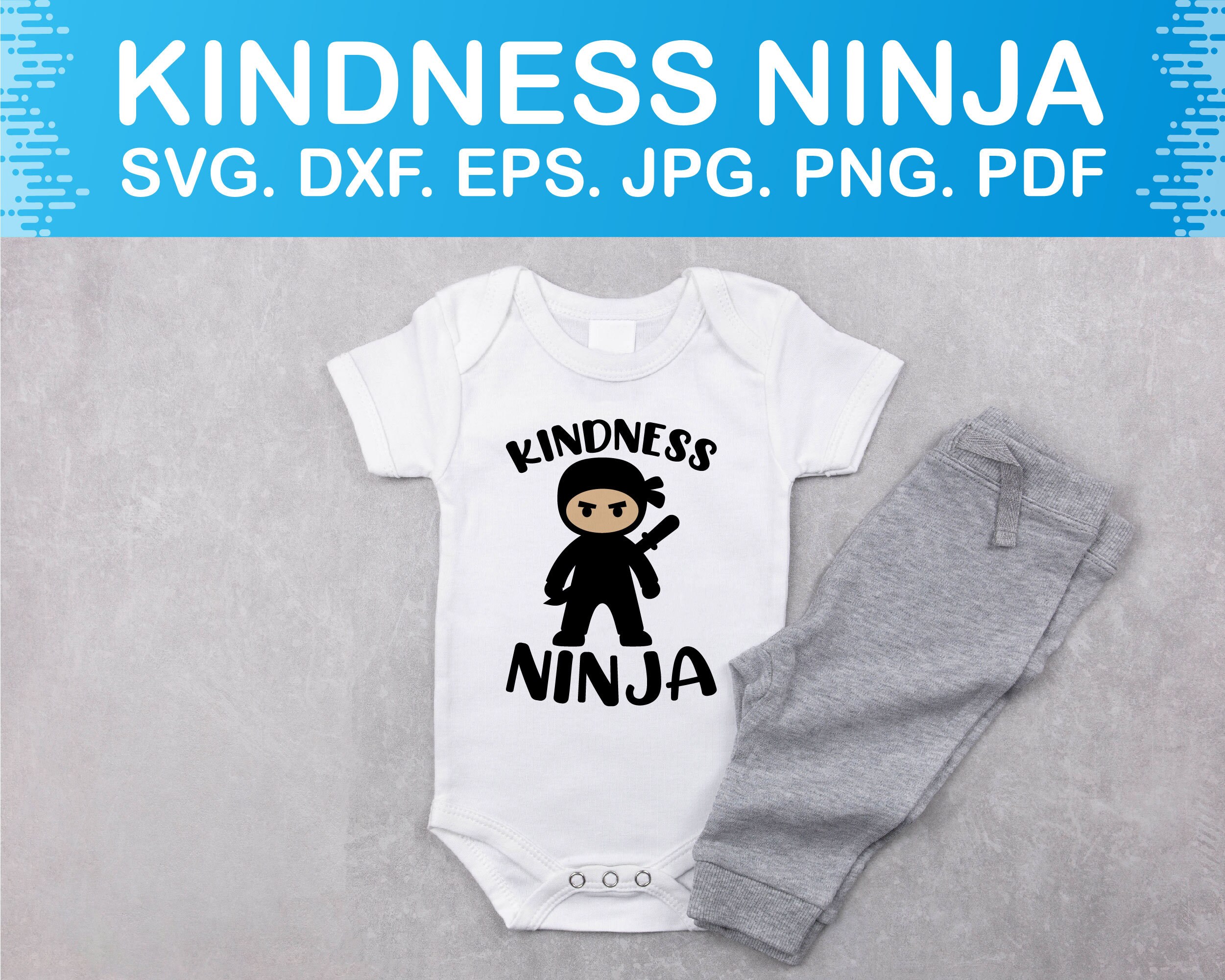 Kindness Ninja Svg Superhero Svg Boy Svg Be Kind Svg | Etsy Canada