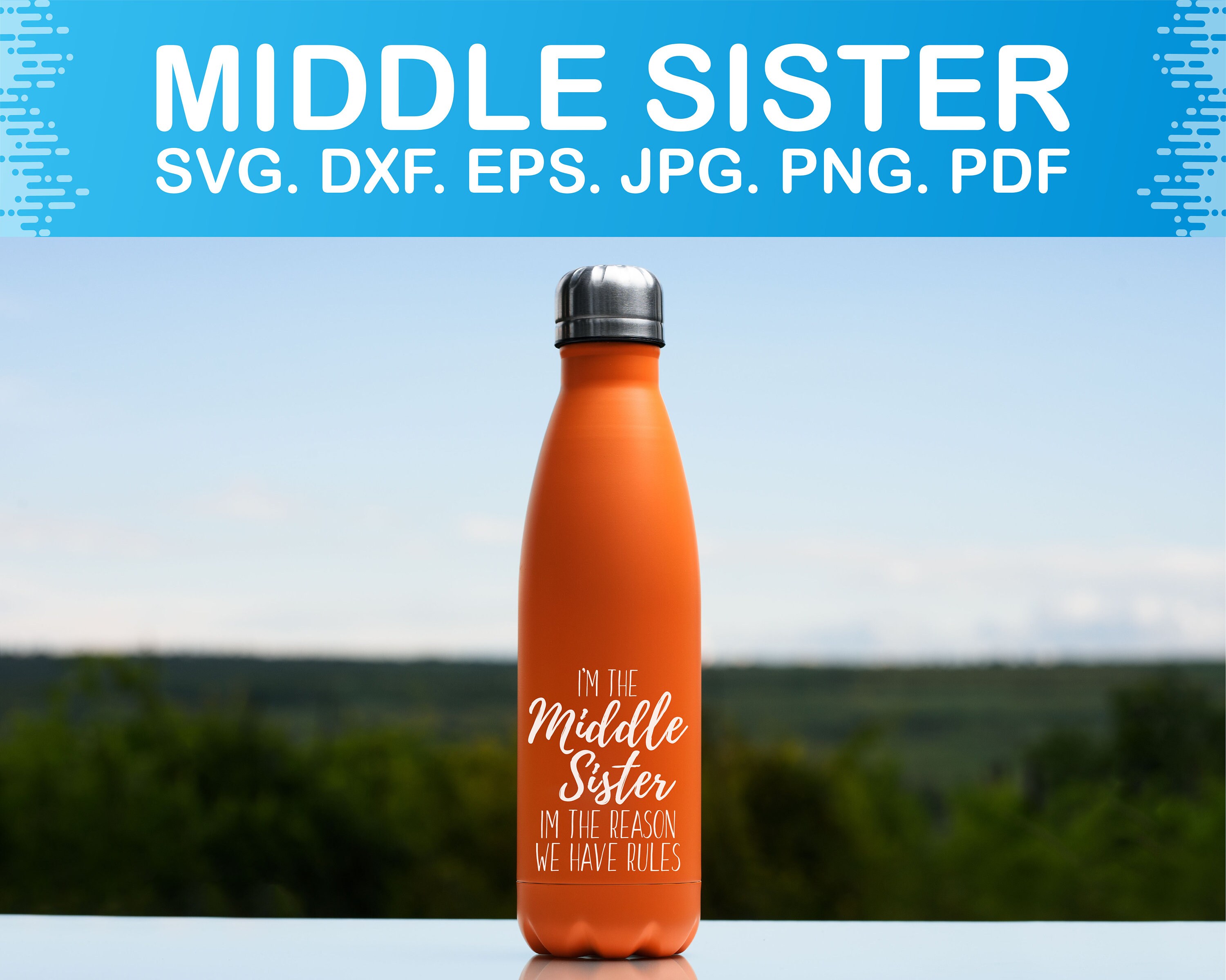 I'm the Middle Sister Svg Sister Svg Sisters Svg Big | Etsy