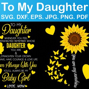 To My Daughter Svg, Mother Daughter Svg, Mom and Daughter Svg, Mother ...