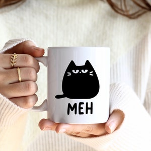 Meh Cat Svg, Cat Svg Cat Png, Black Cat Svg, Kitten Svg, Cat Clipart ...