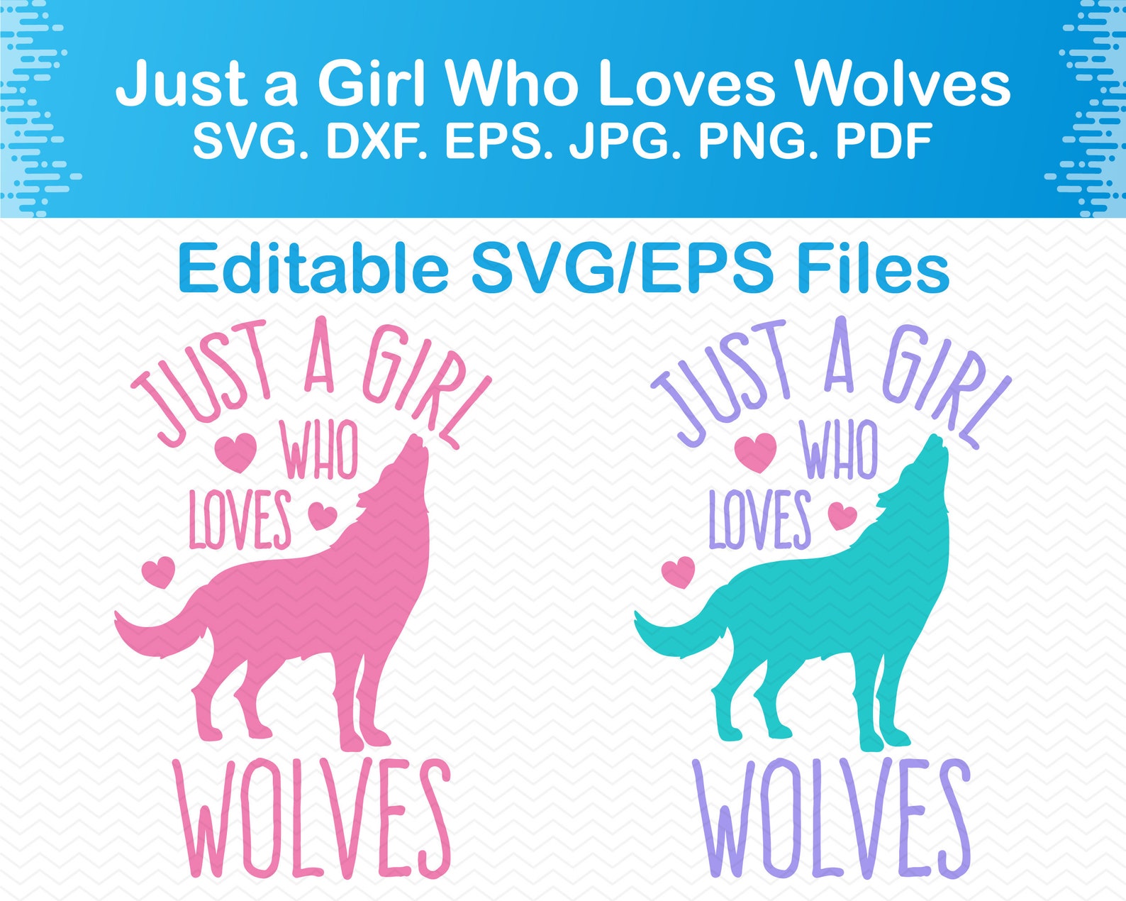 Just a Girl Who Loves Wolves Svg Wolf Svg Wolf Png Files - Etsy