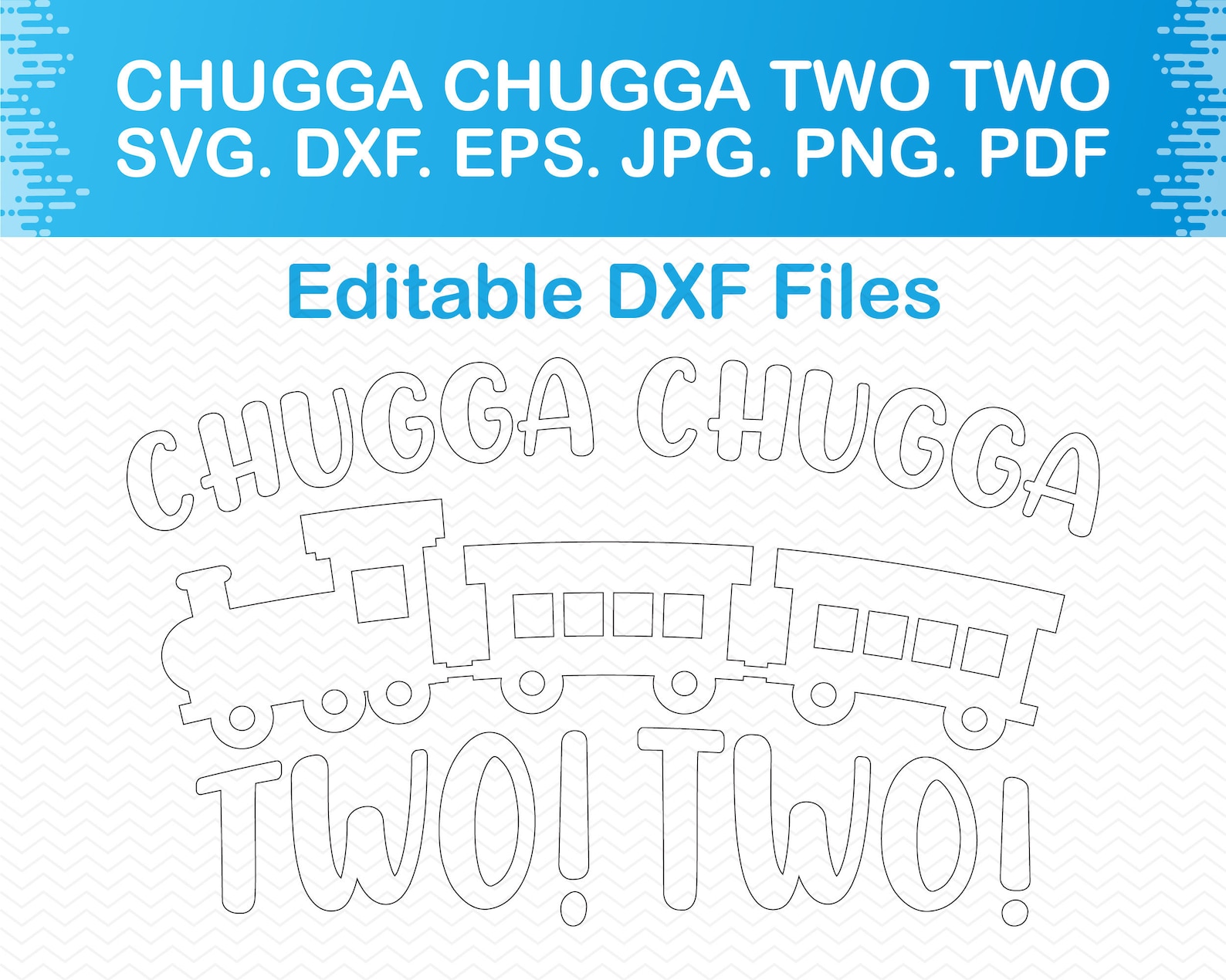 Chugga Chugga Two Two Svg Train Svg Birthday Svg Birthday - Etsy
