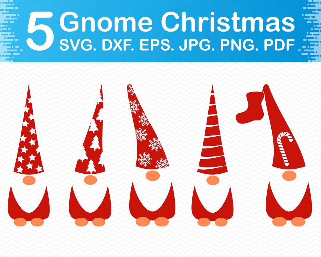 Christmas Gnome Svg, Merry Christmas Svg Files, Christmas Clipart ...
