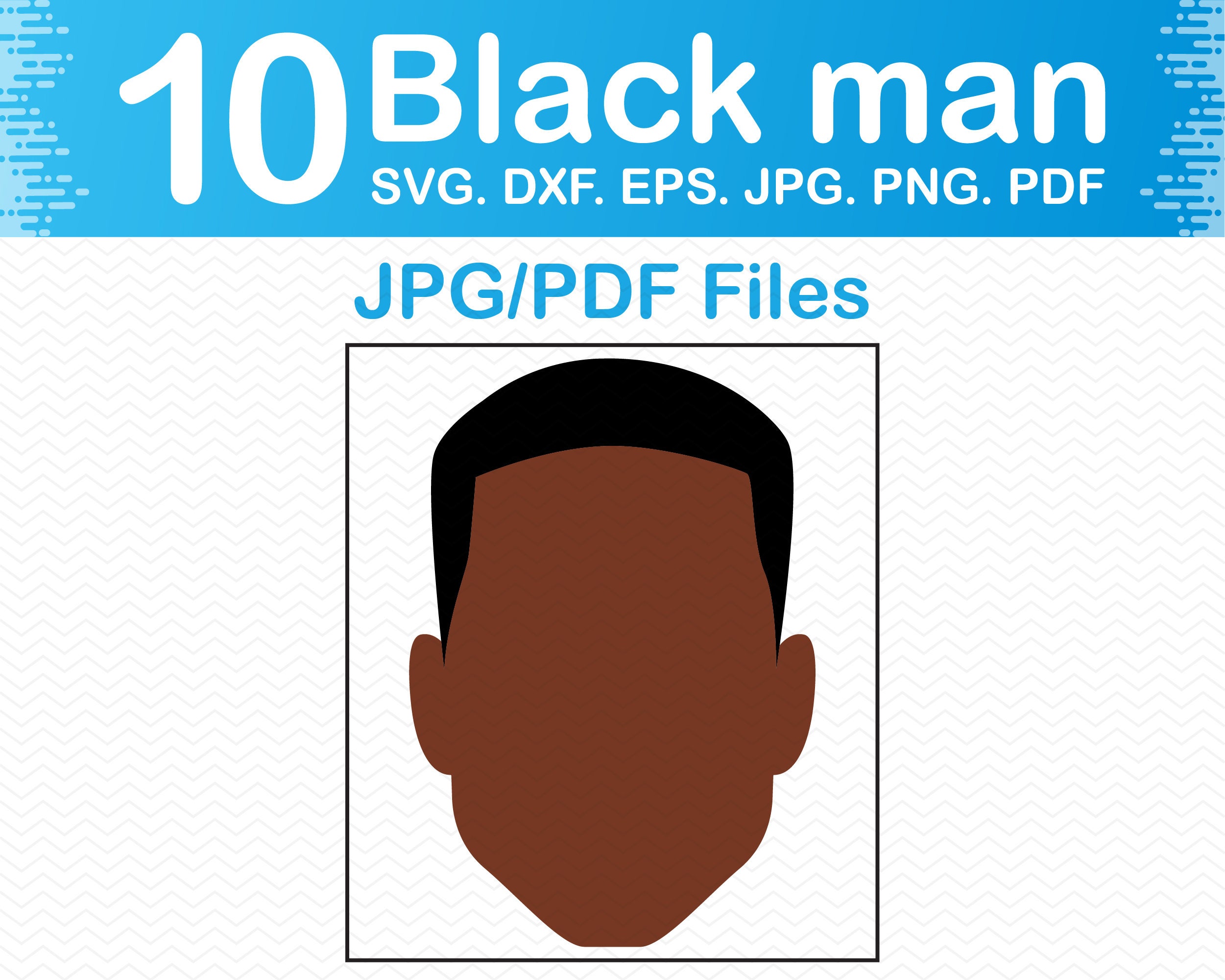 Black Man Svg Black Men Svg Black Male Svg Afro SVG - Etsy Canada