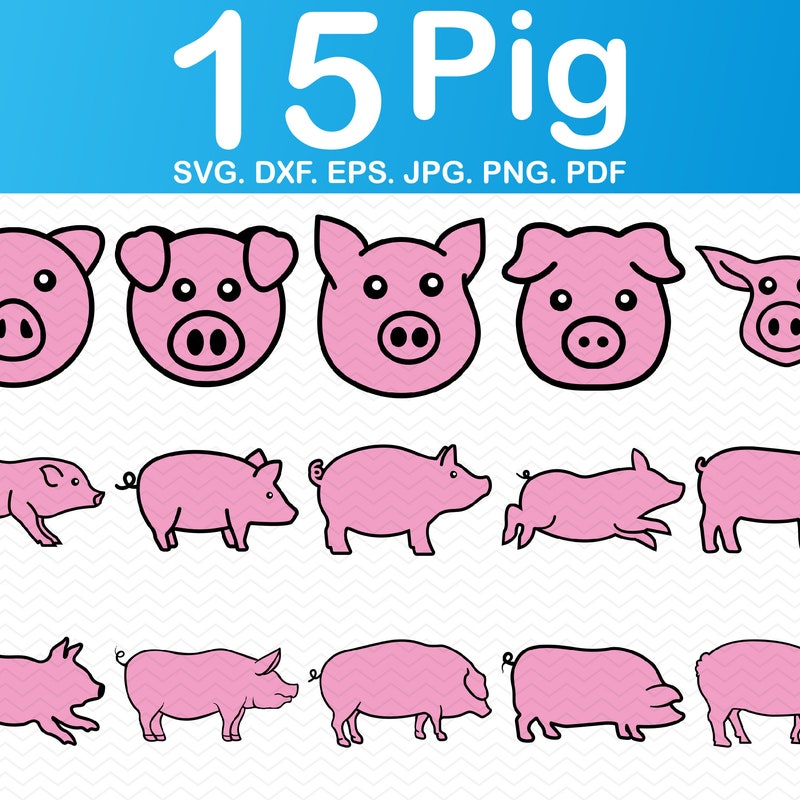 Pig Svg - Etsy