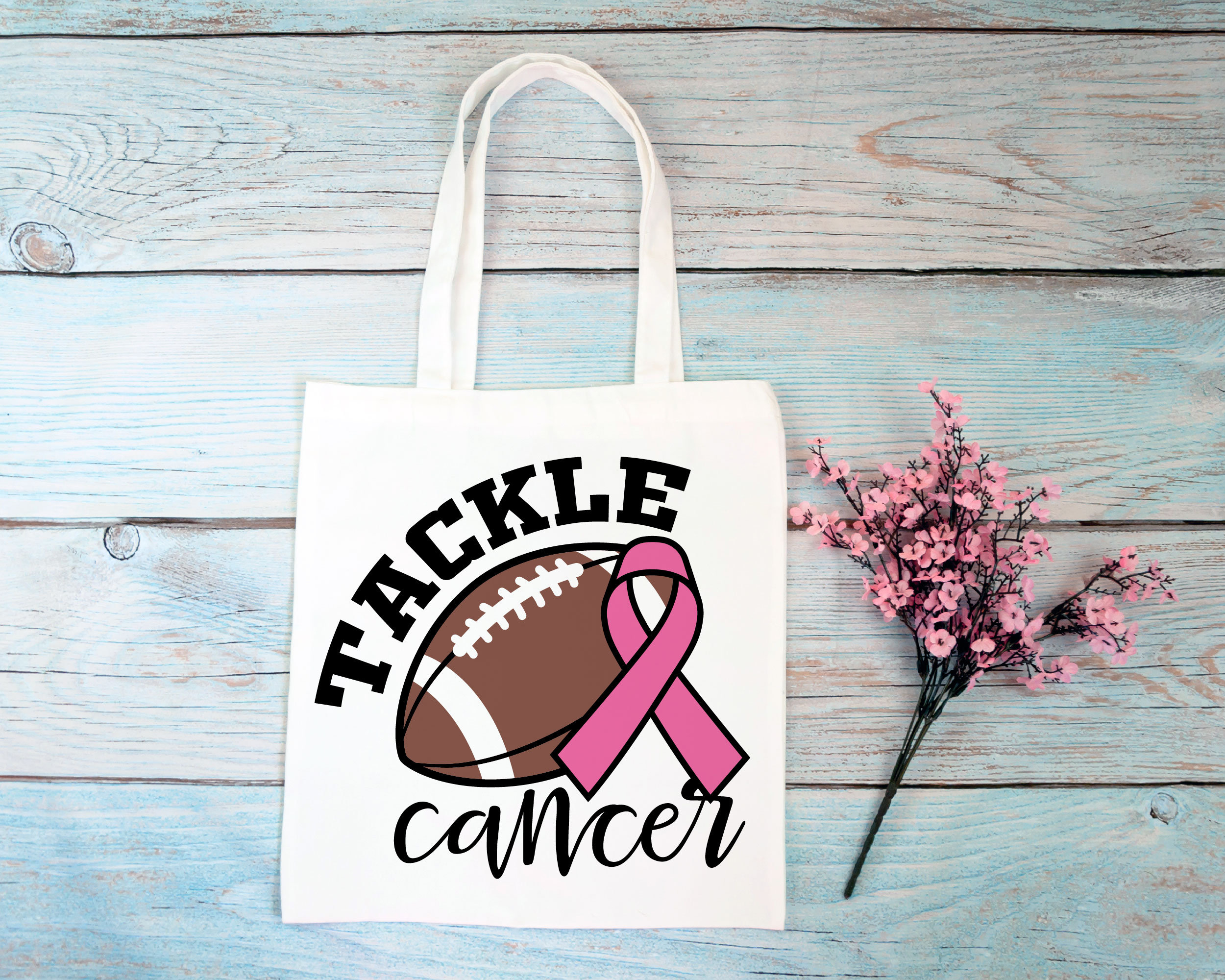 Tackle Cancer Svg Breastcancer Svg Football Svg Cancer - Etsy