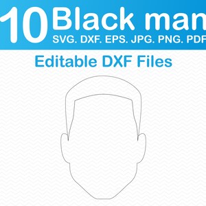 Black Man Svg, Black Men Svg, Black Male Svg, Afro SVG, African ...