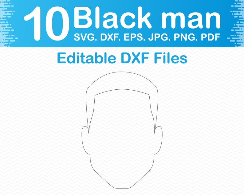 Black Man Svg Black Men Svg Black Male Svg Afro SVG - Etsy