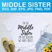 I'm the Middle Sister Svg, Sister Svg, Sisters Svg, Big Sister Svg ...