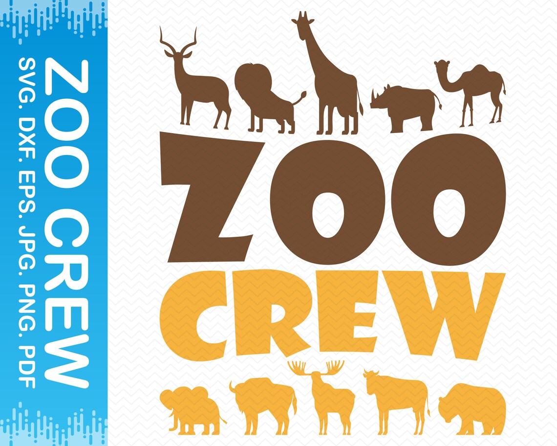 Zoo Crew Svg Zoo Animals Svg Safari Svg Safari Animal Svg | Etsy