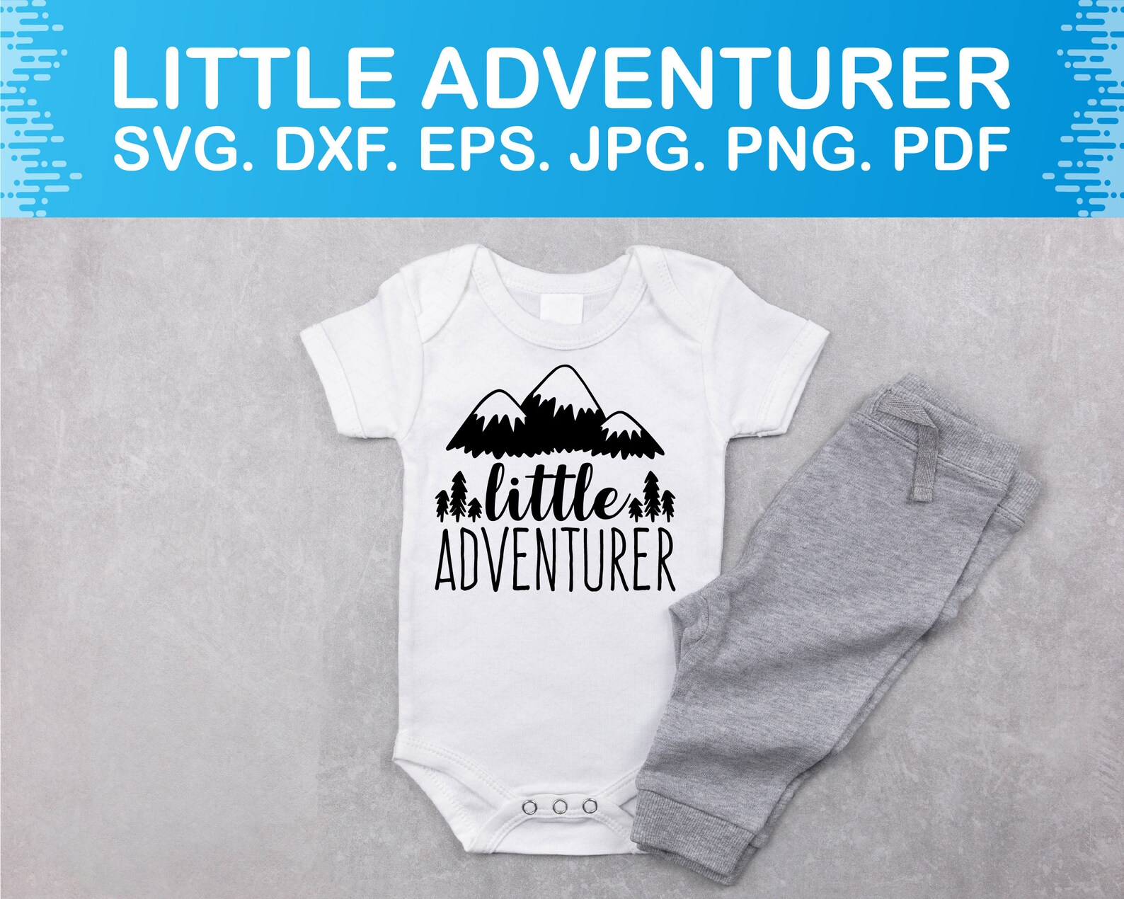 Little Adventurer Svg Baby Onesie Svg Baby Shower Svg - Etsy