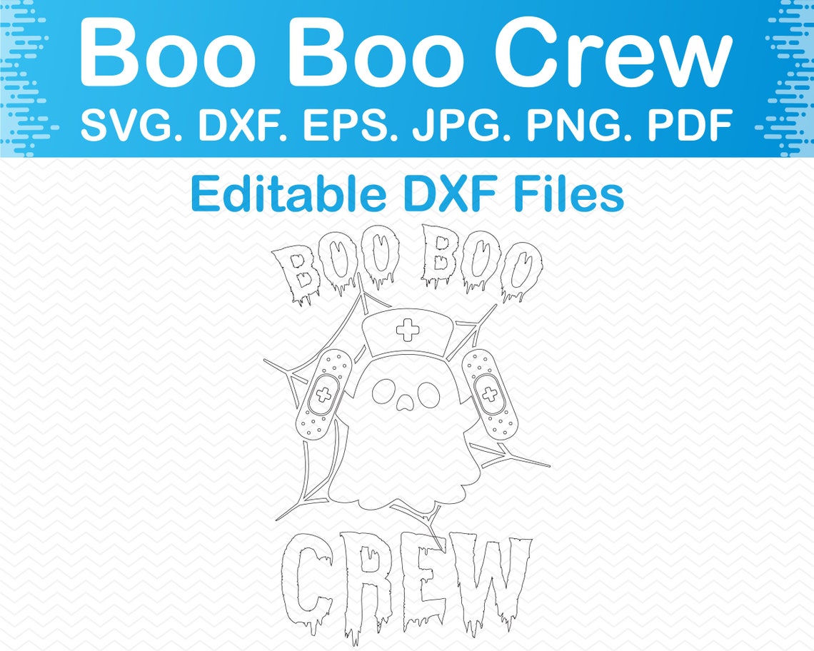 Boo Boo Crew Svg Nurse Svg Ghost Svg Boo Svg Funny Halloween - Etsy