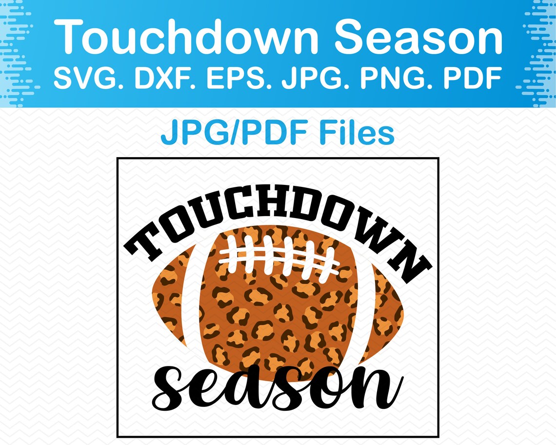 Touchdown Season Svg Football Svg Football Mom Svg Football | Etsy
