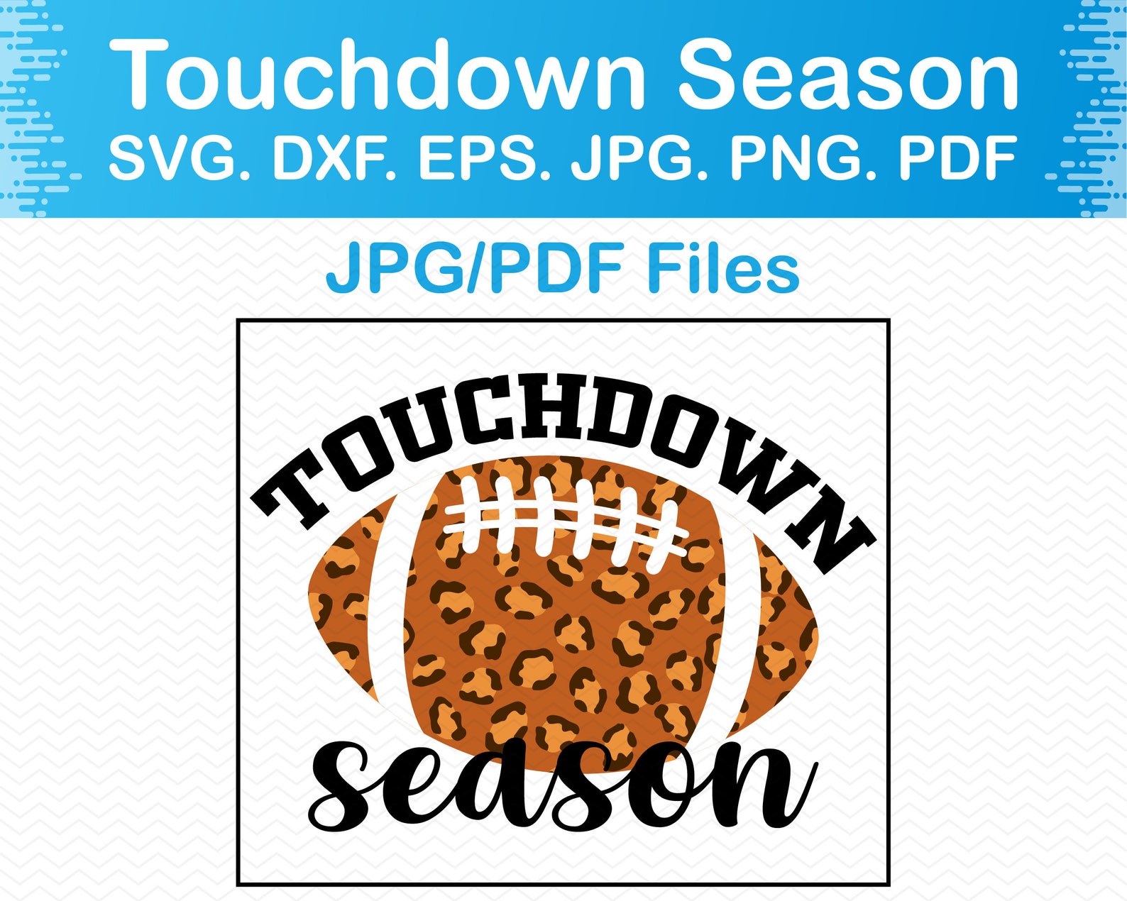 Touchdown Season Svg Football Svg Football Mom Svg Football | Etsy